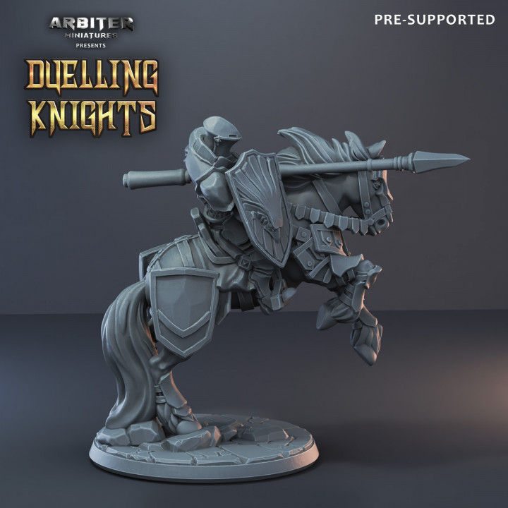 3D Printable Arbiter Miniatures Kickstarter 9: Dueling Knights, Pre ...