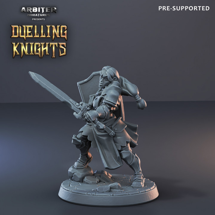 3D Printable Arbiter Miniatures Kickstarter 9: Dueling Knights, Pre ...