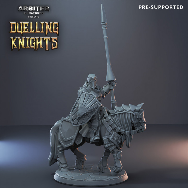 3D Printable Arbiter Miniatures Kickstarter 9: Dueling Knights, Pre ...
