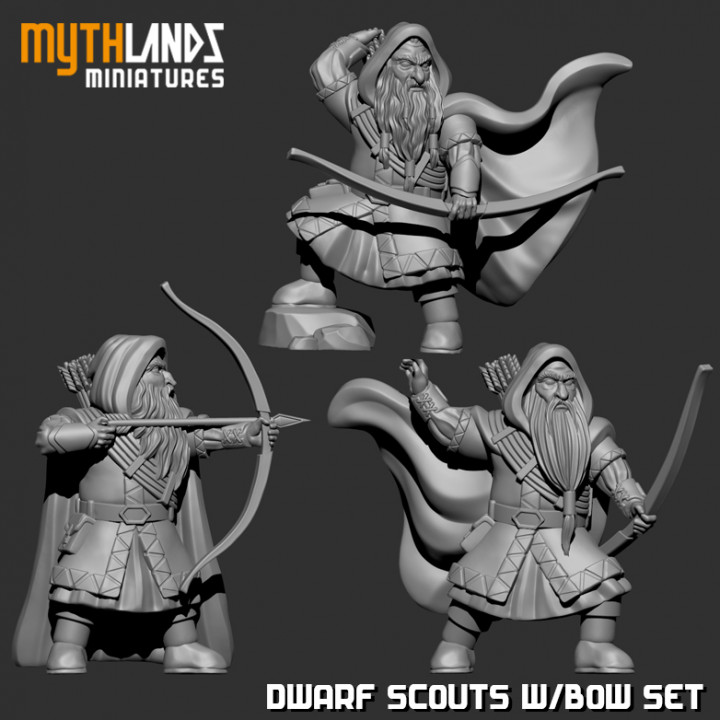 3D Printable DWARF ARMY BUNDLE: 47 WARRIORS by Mythlands Miniatures