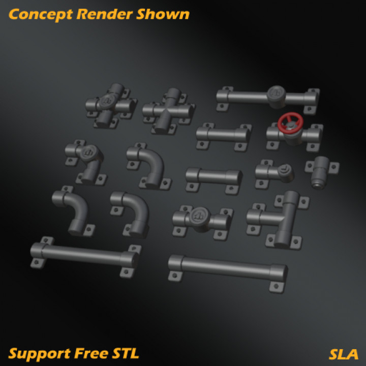 3D Printable Sci-Fi Greeble Pack 2 by That Blasted Samophlange