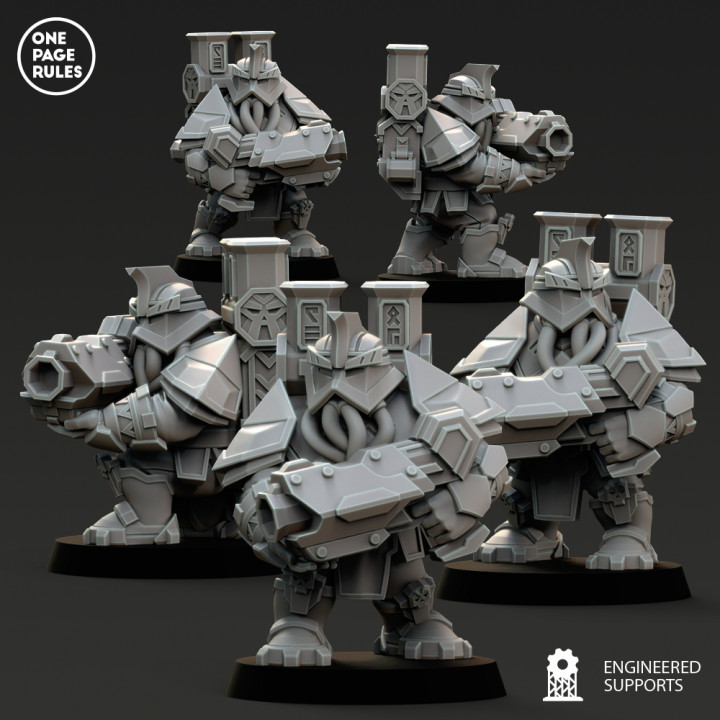 3D Printable Dwarf Guilds - Release #6 by One Page Rules