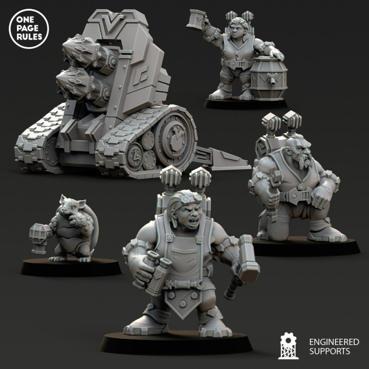 3D Printable Dwarf Guilds - Army Bundle #1 by One Page Rules