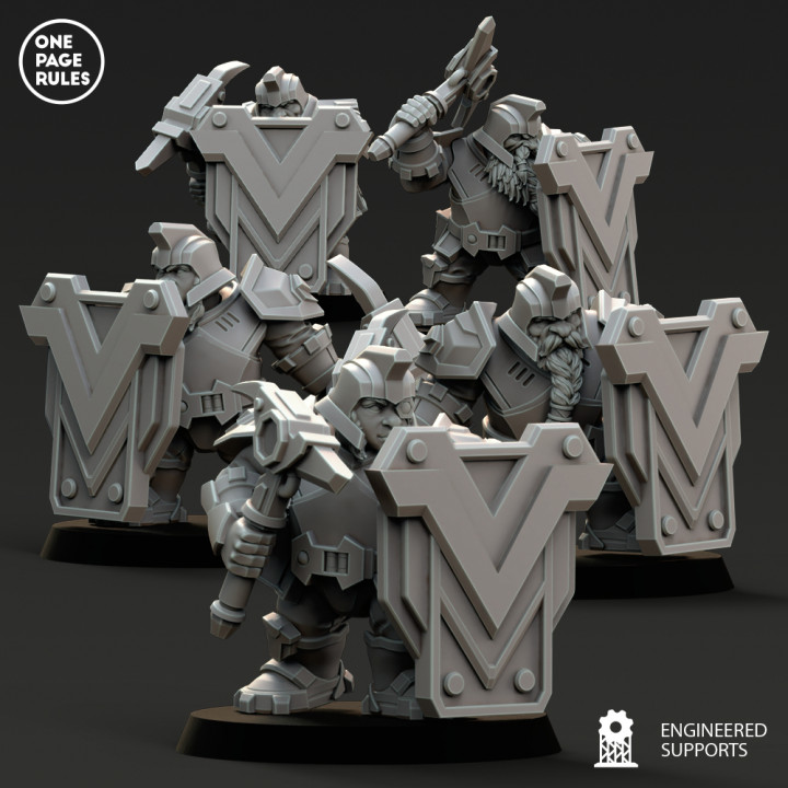 3D Printable Dwarf Guilds - Army Bundle #1 by One Page Rules