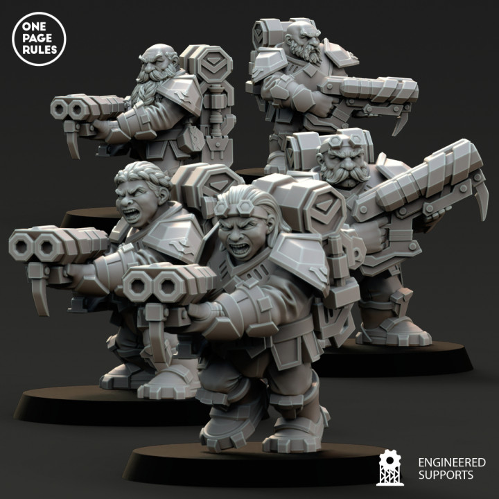 3D Printable Dwarf Guilds - Army Bundle #1 by One Page Rules