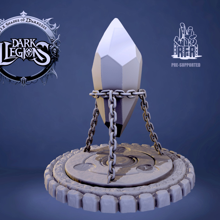 3D Printable floating crystal - Tabletop miniature (Pre-Supported) by ...