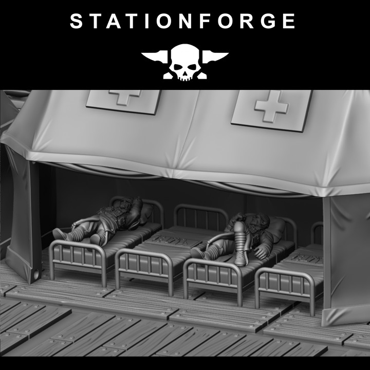 3D Printable GrimGuard Trench Terrain by Station Forge