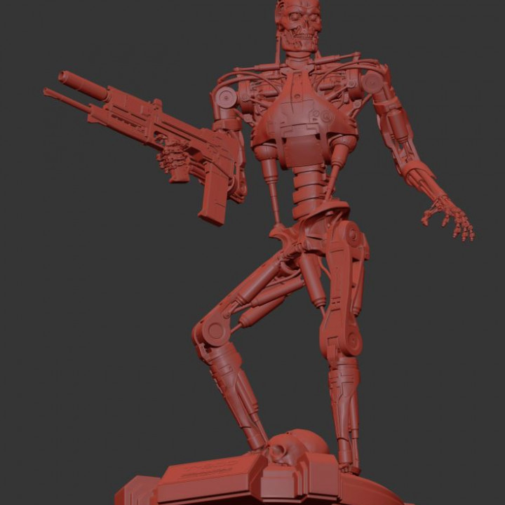 3D Printable T-800 XTerminator 2 JD V2 High Detal by SKYNET