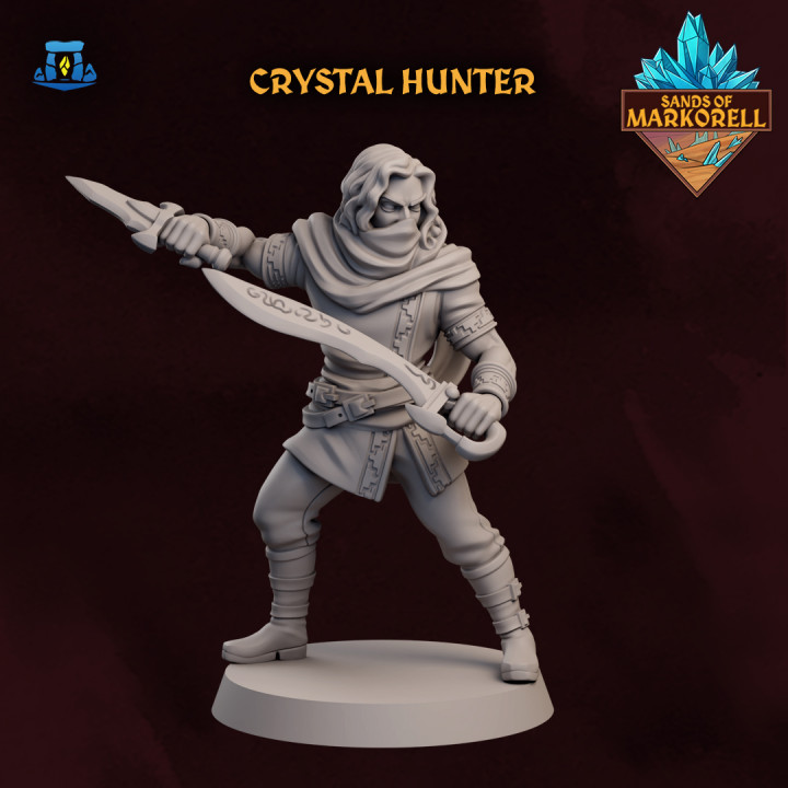 3D Printable Crystal Hunters Markorell - PACK 1 by Wishgate-Studio