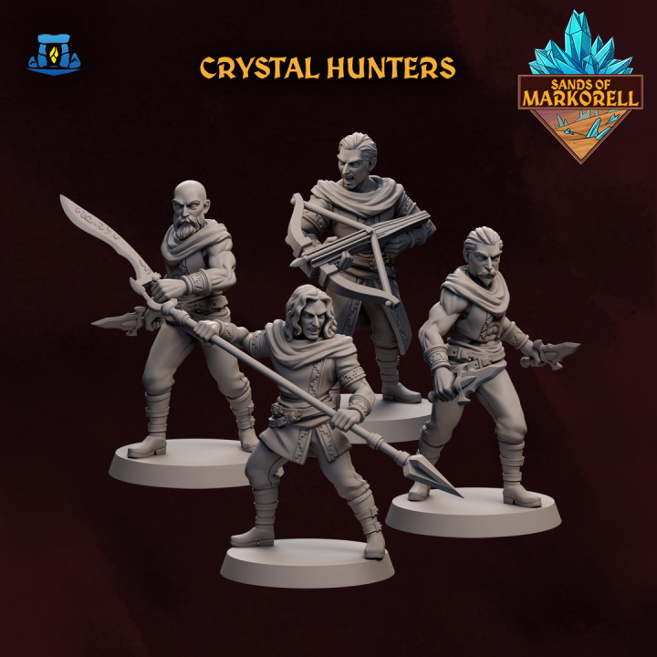 3D Printable Crystal Hunters Markorell - PACK 1 by Wishgate-Studio
