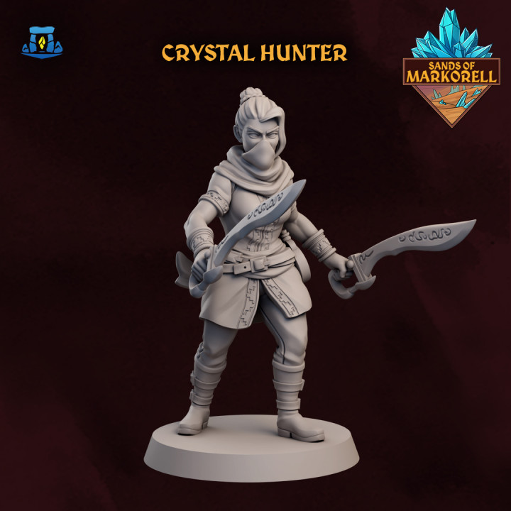 3D Printable Crystal Hunters Markorell - PACK 2 by Wishgate-Studio