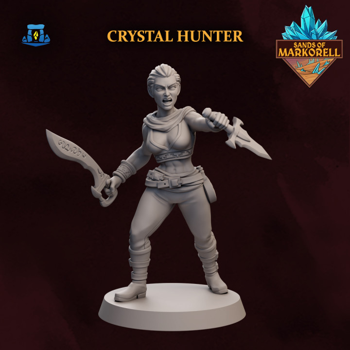 3D Printable Crystal Hunters Markorell - PACK 2 by Wishgate-Studio