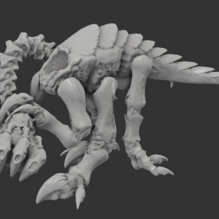 3D Printable Gawnts with spiny fists by DrakessonDesign