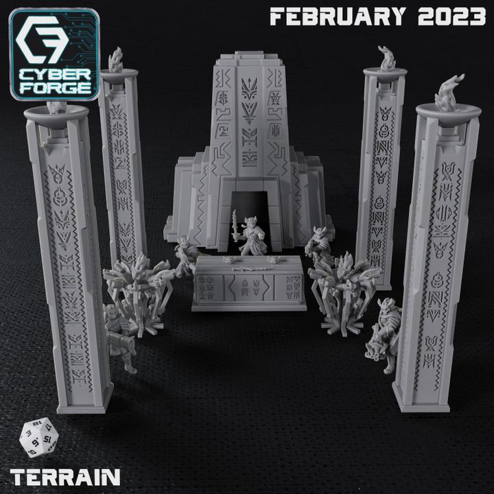 3D Printable Cyber Forge - February 24 Release by Titan Forge Miniatures