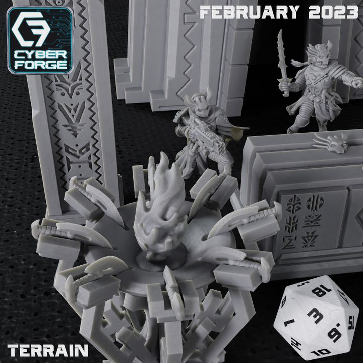 3D Printable Cyber Forge - February 24 Release by Titan Forge Miniatures