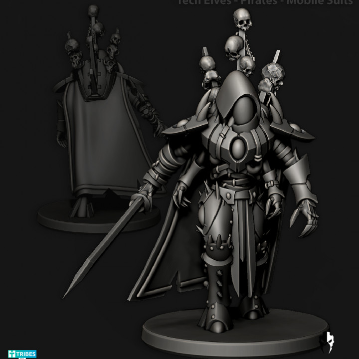 3D Printable Mobile Suits - Tech Pirates - 28mm by Edge Miniatures