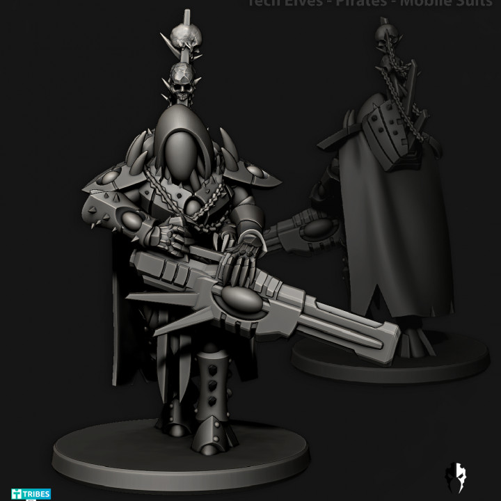 3D Printable Mobile Suits - Tech Pirates - 28mm by Edge Miniatures