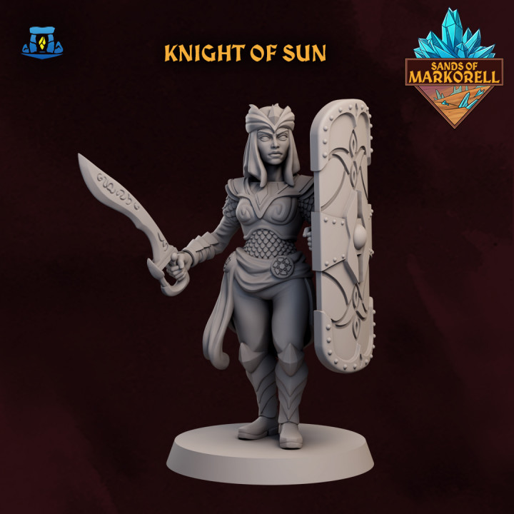 3D Printable Knight of Sun Markorell - Pack 1 by Wishgate-Studio