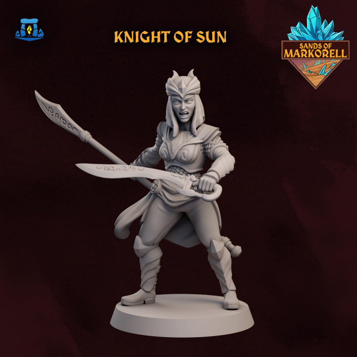 3D Printable Knight of Sun Markorell - Pack 1 by Wishgate-Studio
