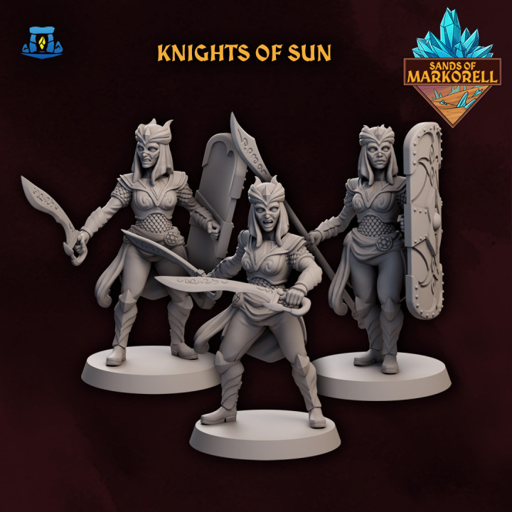 3D Printable Knight of Sun Markorell - Pack 1 by Wishgate-Studio