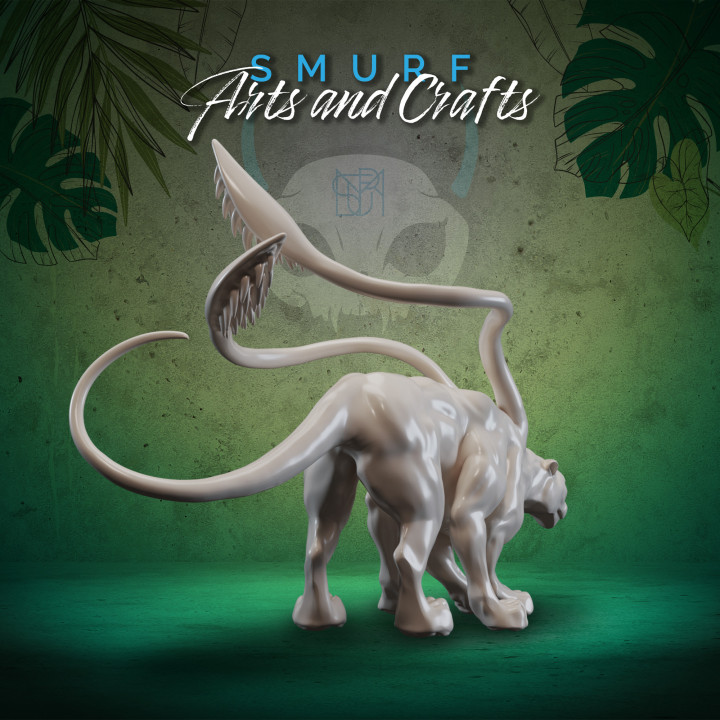 3D Printable Displacer Beast - Bundle by Smurf Minis