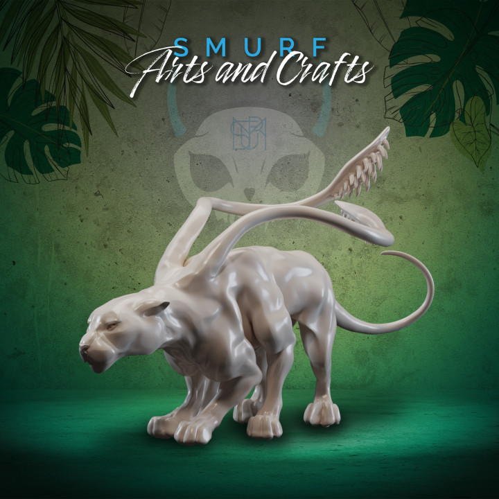 3D Printable Displacer Beast - Bundle by Smurf Minis