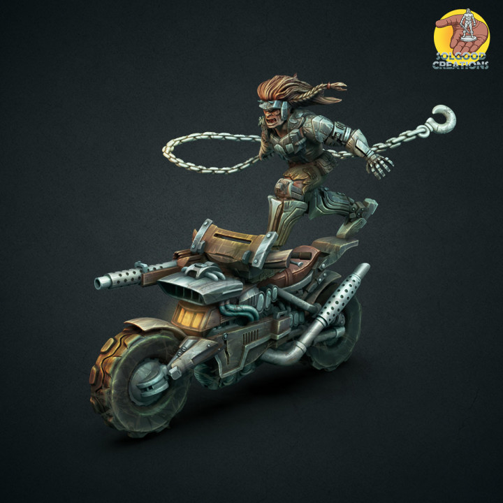 3D Printable Surfer Boy, Cyborg Biker by SolGood Creations