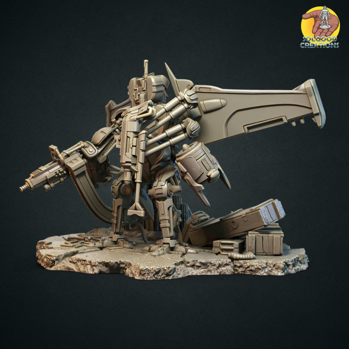 3D Printable Thunderscream, Jet Cyborg by SolGood Creations
