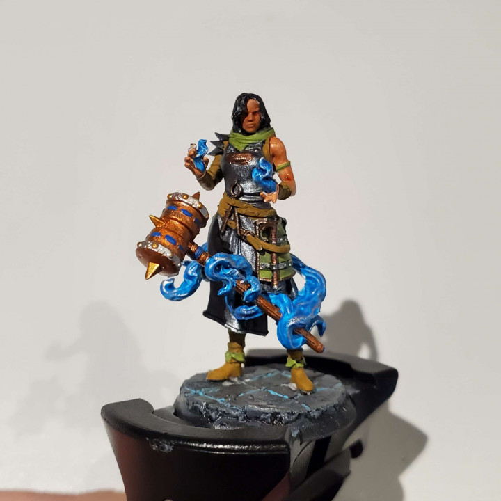 3D Print of Brianna, Elemental Blacksmith (NPC) by jessylajoie