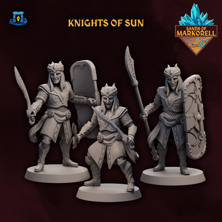 3D Printable Knights of Sun Markorell - Pack 2 by Wishgate-Studio