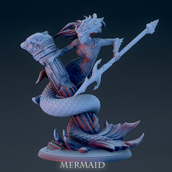 3D Printable Mermaid by MiniShev