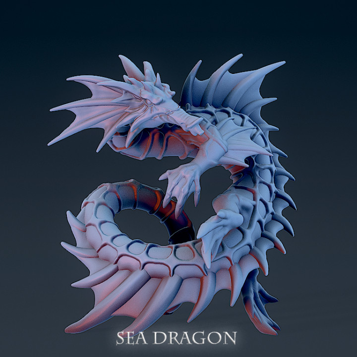 3D Printable Sea Dragon by MiniShev