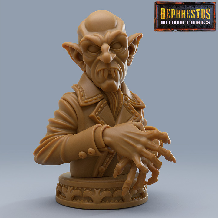 3D Printable Nosferatu Bust by Daniel McGrath