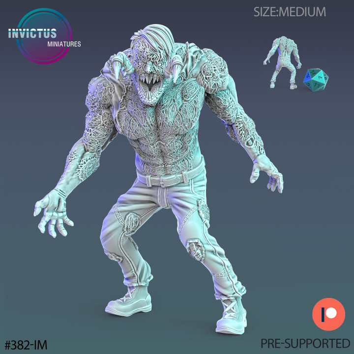 3D Printable Mutating Man Set / Infested Humanoid / Alien Hybrid ...