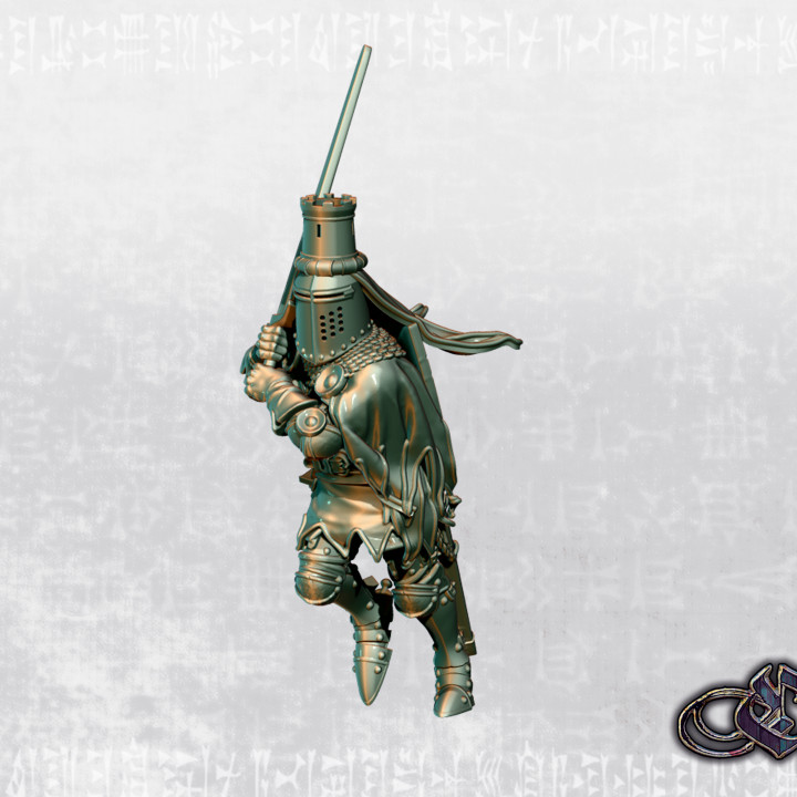 3D Printable Navarresse Lord Knight on Foot by Ezipion Digital Store