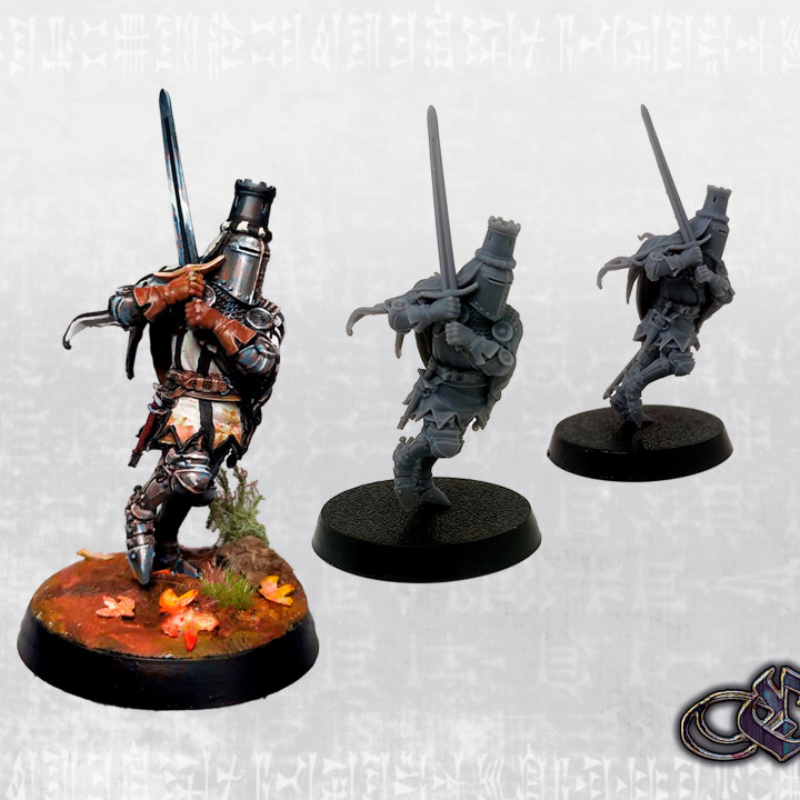 3D Printable Navarresse Lord Knight on Foot by Ezipion Digital Store