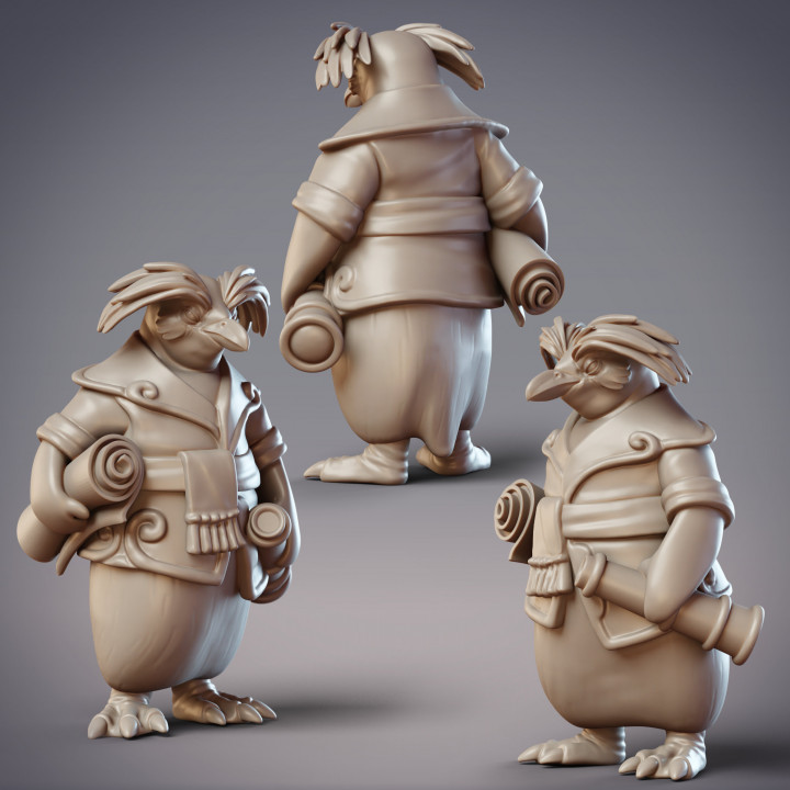 3D Printable Penguin Sailor - Tilmun, Nurasa Navigator (Pre-Supported ...