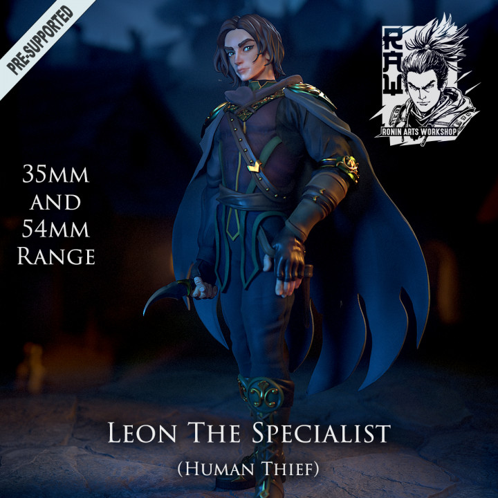 3D Printable Leon The Specialist - Human Thief by Ronin Arts Workshop