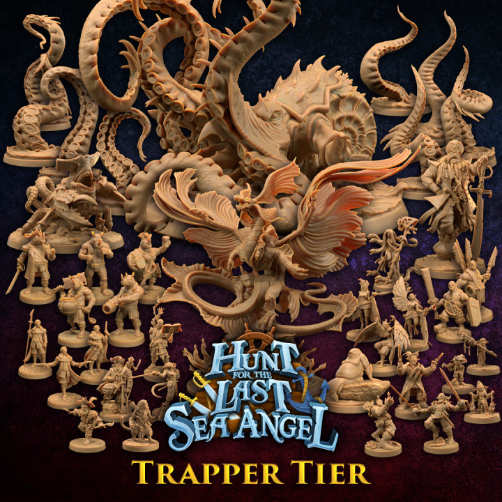 3D Printable Hunt for The Last Sea Angel | Trapper Tier | PRESUPPORTED ...