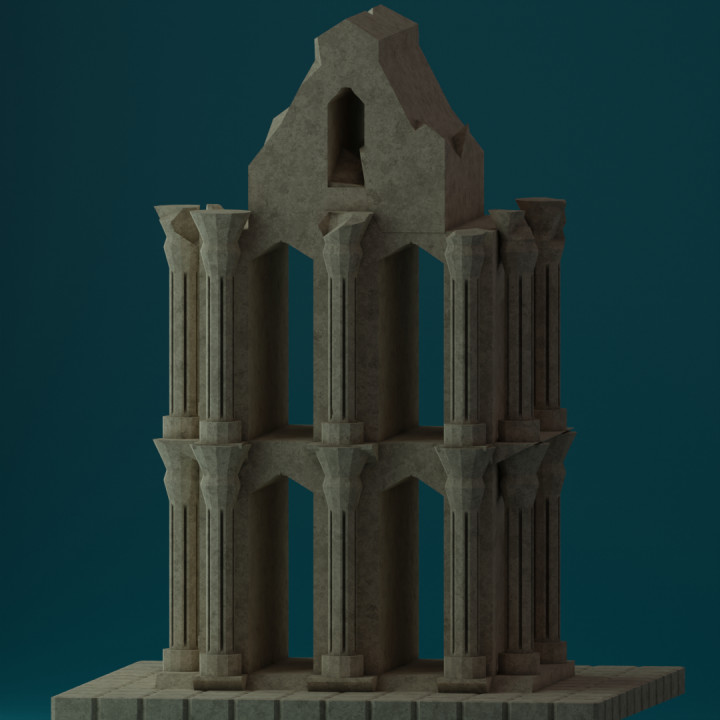3D Printable Easy-Print Ruins: 3D Printable Without Supports by ...