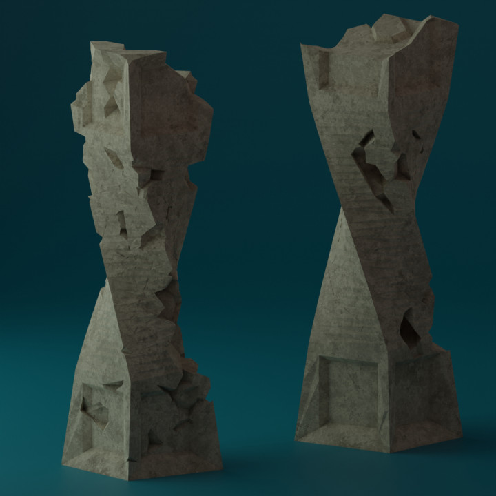 3D Printable Easy-Print Ruins: 3D Printable Without Supports by ...