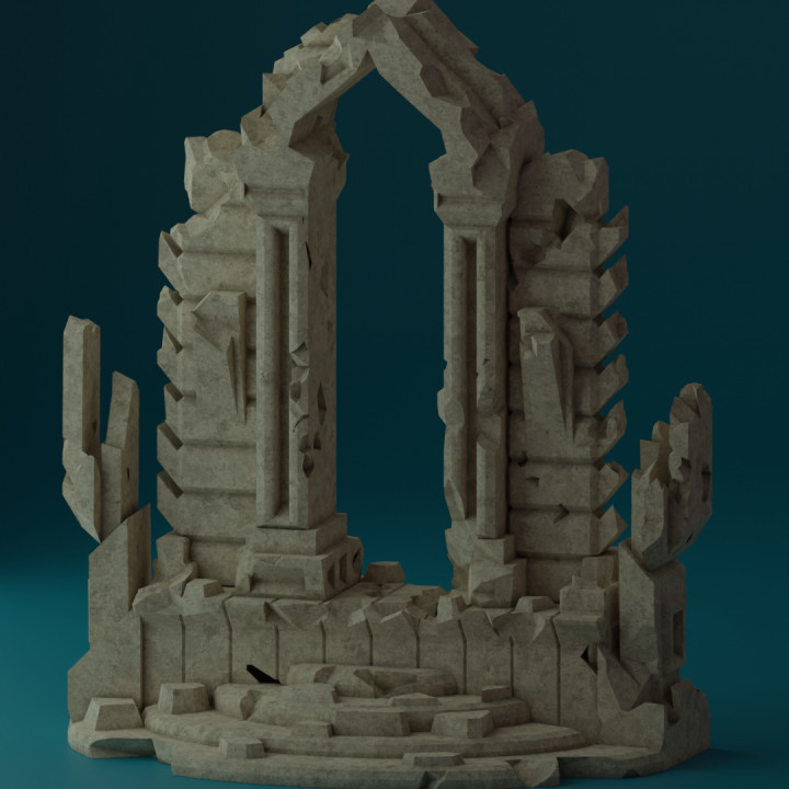 3D Printable Easy-Print Ruins: 3D Printable Without Supports by ...