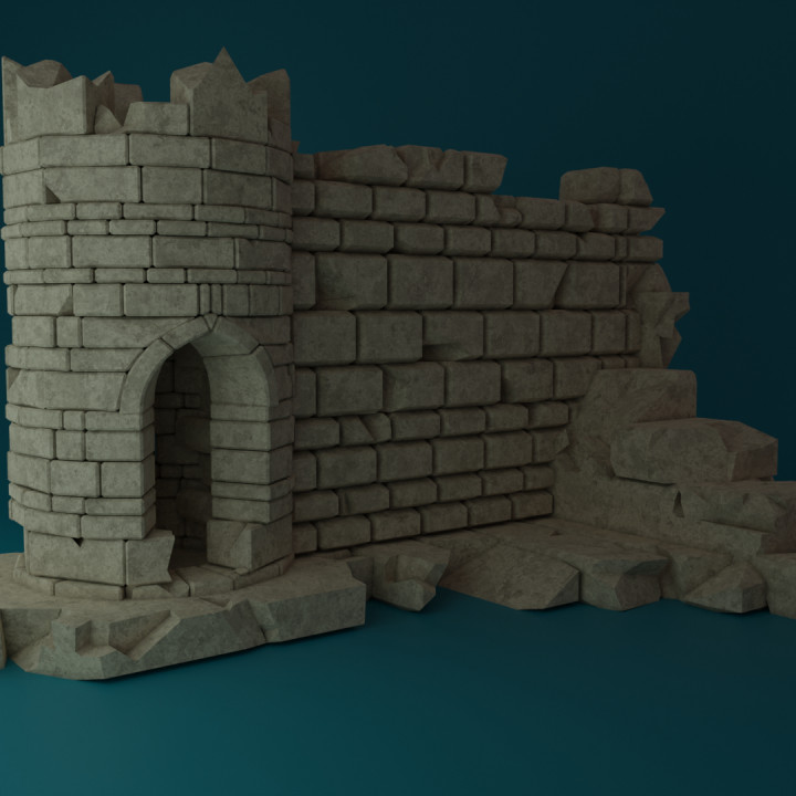 3D Printable Easy-Print Ruins: 3D Printable Without Supports by ...