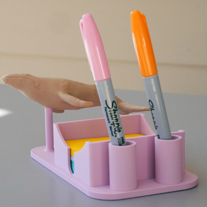 3D Printable Whale Post-It dispenser by Philippe Barreaud