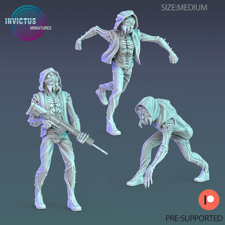 3D Printable Insectoid Killer Set / Infested Humanoid / Alien Insect ...