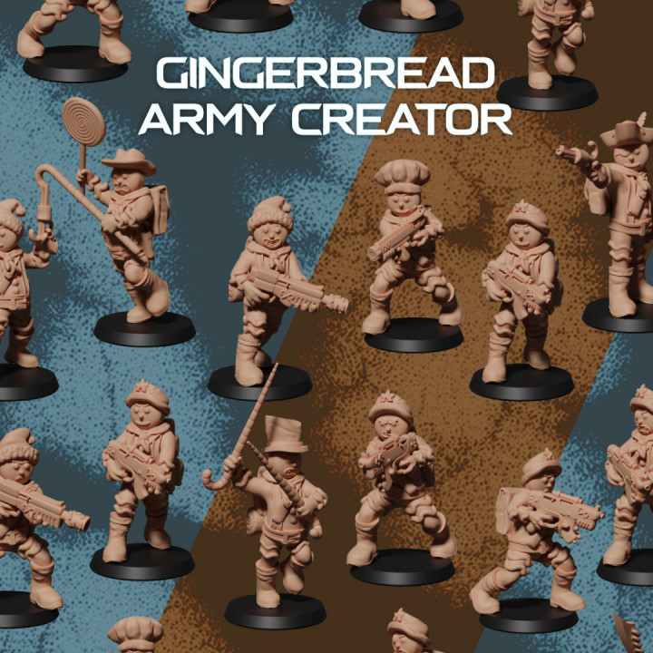 3D Printable The Gingerbread Army Creator Kit by Blitz Gaming
