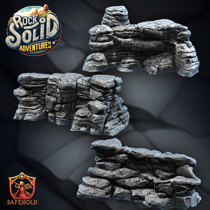 3D Printable Rock Solid Adventures - MEGASET by Safehold