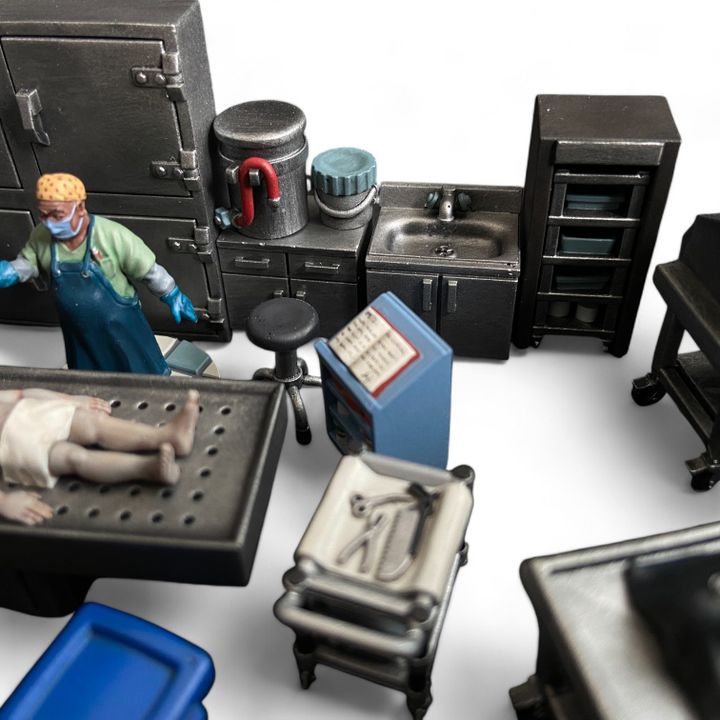 3D Printable Modern Morgue by Tiny Furniture