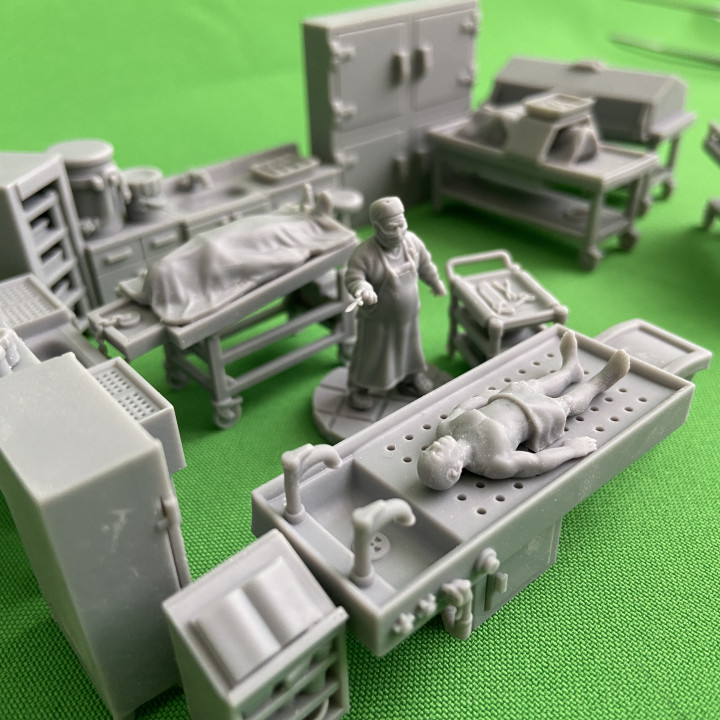 3D Printable Modern Morgue by Tiny Furniture