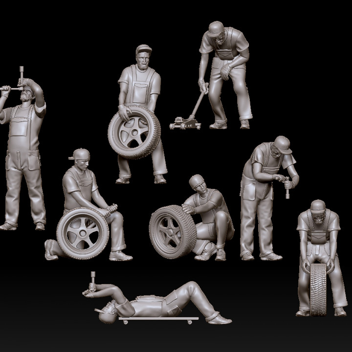 3D Printable auto repair shop by Dmitry Tishchenkov